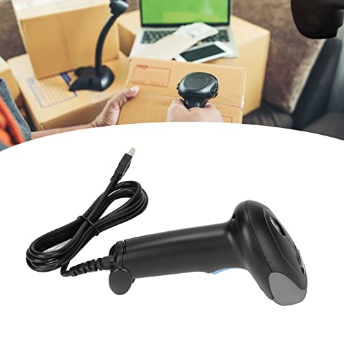 Barcode Scanner USB Barcode Reader with Fast Imaging, Ergonomic Global Image Transmission for Mobile Payment and Retail