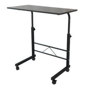 Height Adjustable Computer Desk for Home Office - Standing Table On Wheels - Stylish and Efficient Workspace