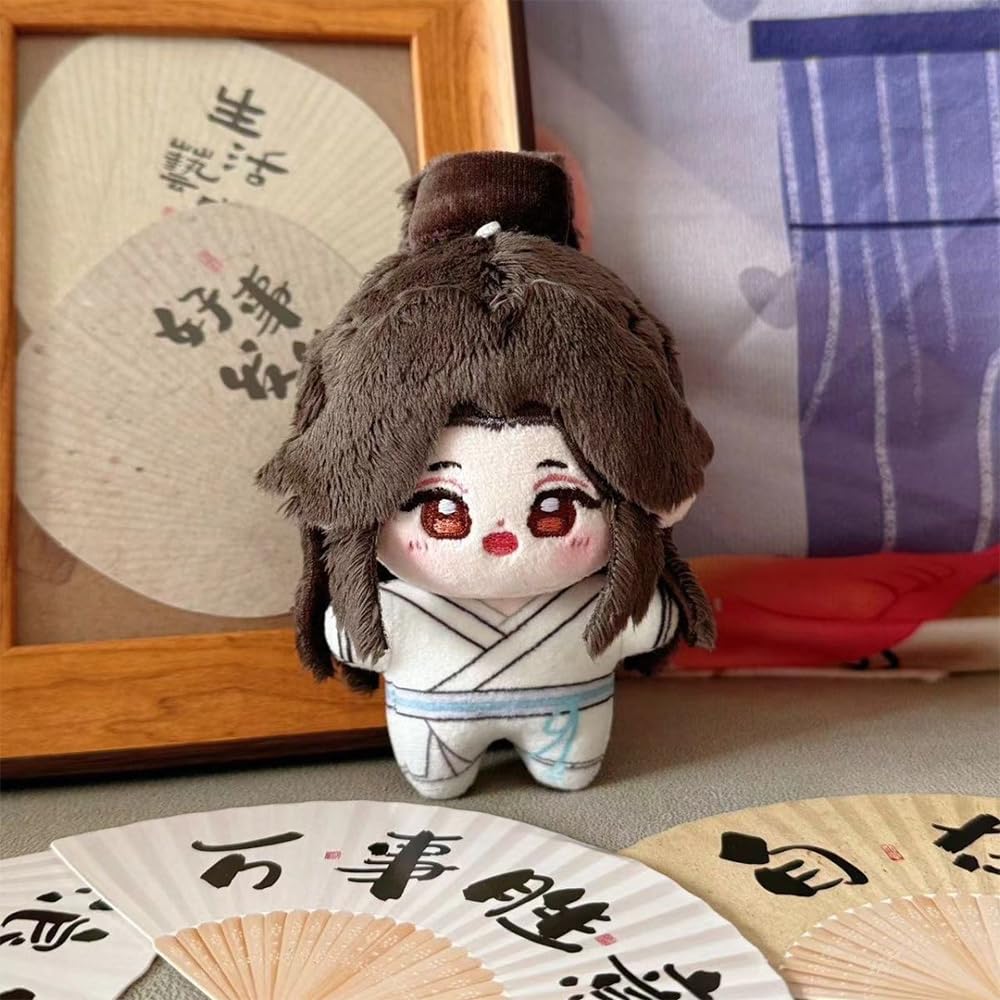 QAHEART 2pcs Xie Lian Soft Figure Hua Cheng Figure Throw Pillow 10cm Mini Anime Hug Pillow Schoolbag Wallet Pendant Charm Home Sofa Decoration