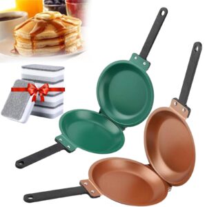 flipmaster pancake pan, flipmaster pan, flipmaster pancake pan 2024, flipmaster double-sided non-stick pancake maker, flipmaster double sided pan, foldable flip master pancake pan (gold + green)