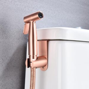 zqloeinc toilet bidet spray, hand-held, pet bathing appliance toilet bidet spray, hose and brass valve are made 304 stainless steel (delivered in 3-8 days)