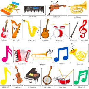 Musical Instrument Hanging Swirl Decorations Music Party Decorations Musical Note Instrument Theme Swirls Ceiling Streamers for Music Themed Birthday Party Baby Shower Supplies