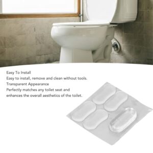 Bidet Toilet Seat Bumper,20Pcs Toilet Lid Bumper,Transparent Silicone Toilet Lid Bidet Replacement Bumper