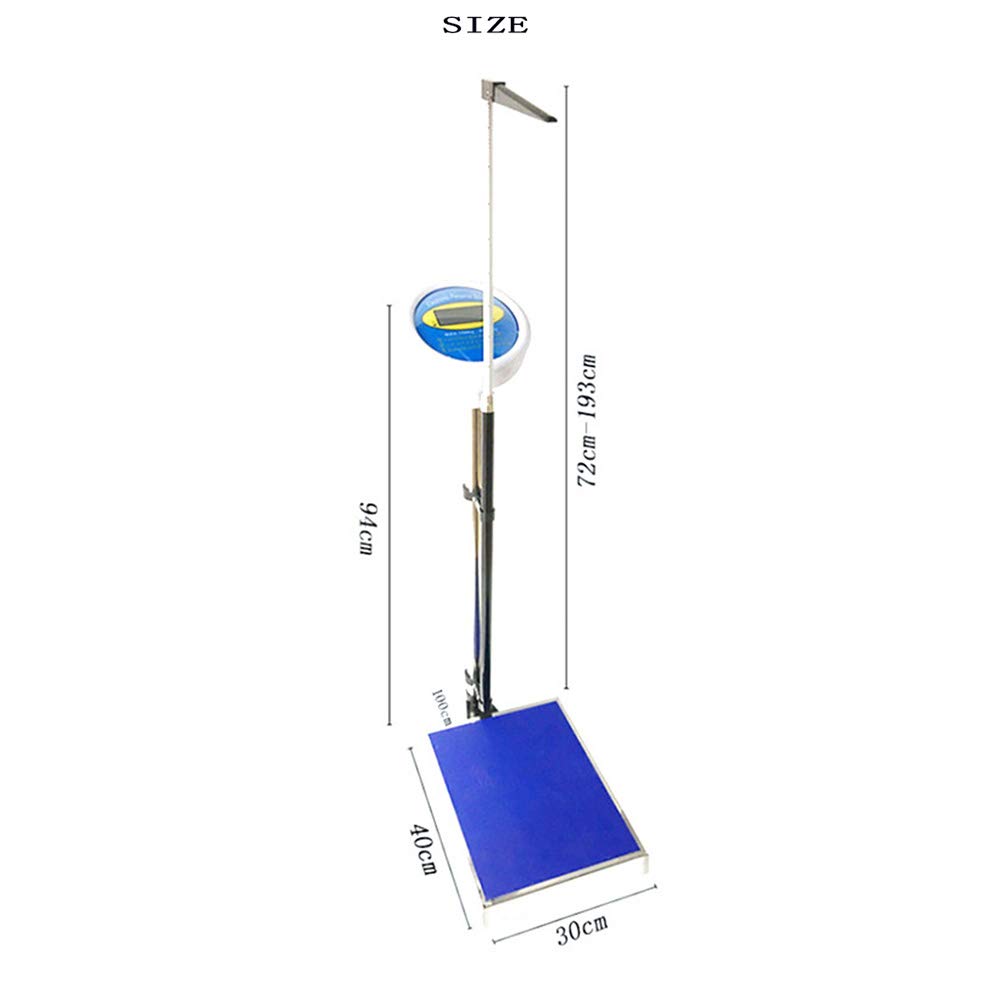 Digital Health Scale with Height Rod, Electronic Height and Weight Physician Scale Capacity, 150kg Capacity