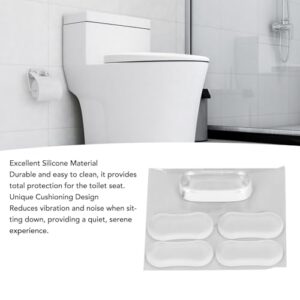 Bidet Toilet Seat Bumper,20Pcs Toilet Lid Bumper,Transparent Silicone Toilet Lid Bidet Replacement Bumper