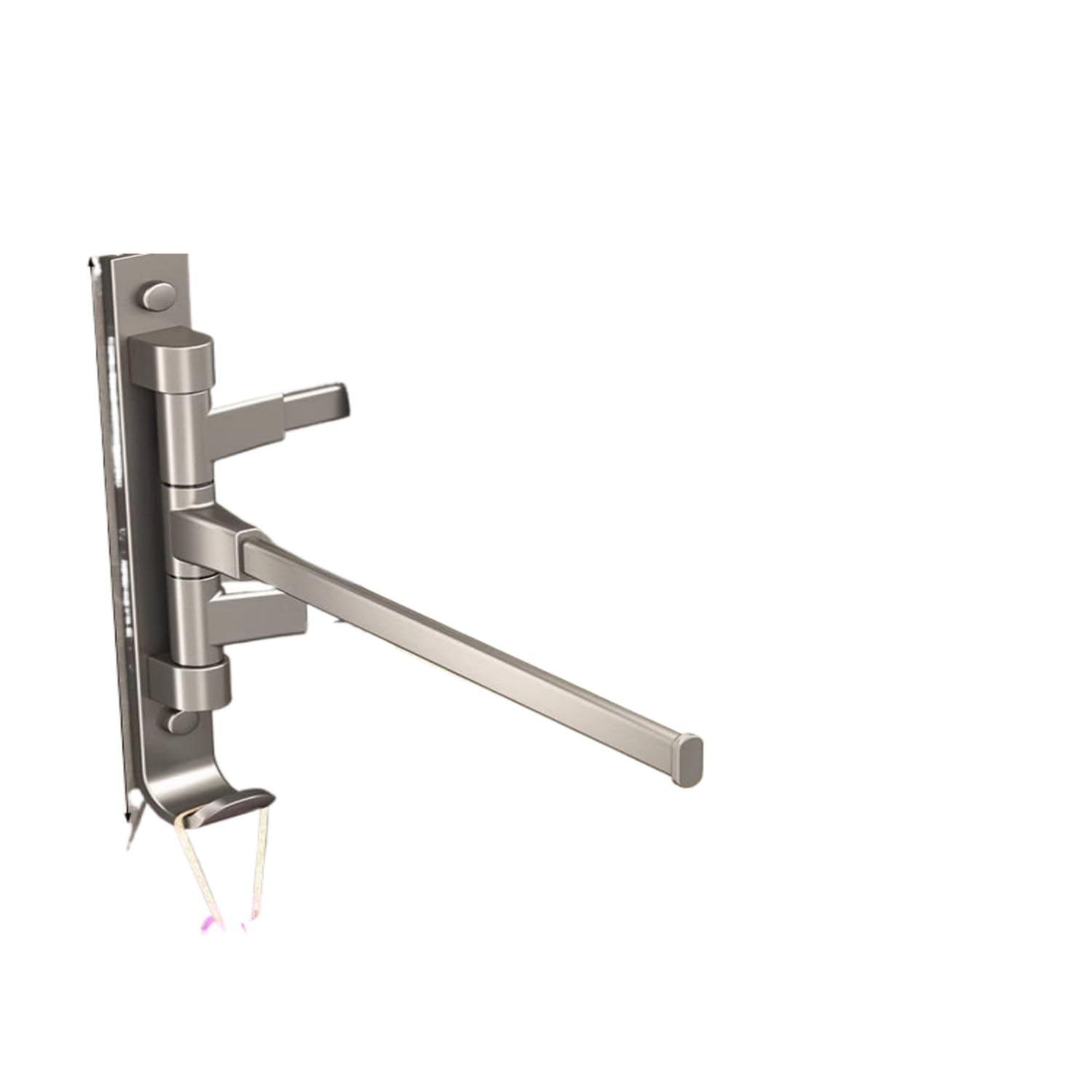 Gun ash Rotary Towel Rack Punch-Free Multi-bar Storage rack枪灰旋转毛巾架免打孔多杆收纳挂架浴室多功能转角置物架 Kitchen Accessories