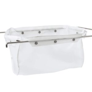 miroil b33ps fryer filter frame & filter bag combo, miroil ez flow filter bag, part 12849, for heavy crumbloads, suitable for 16 qt or 28 lb polishing oil, durable, easy to clean with hot water