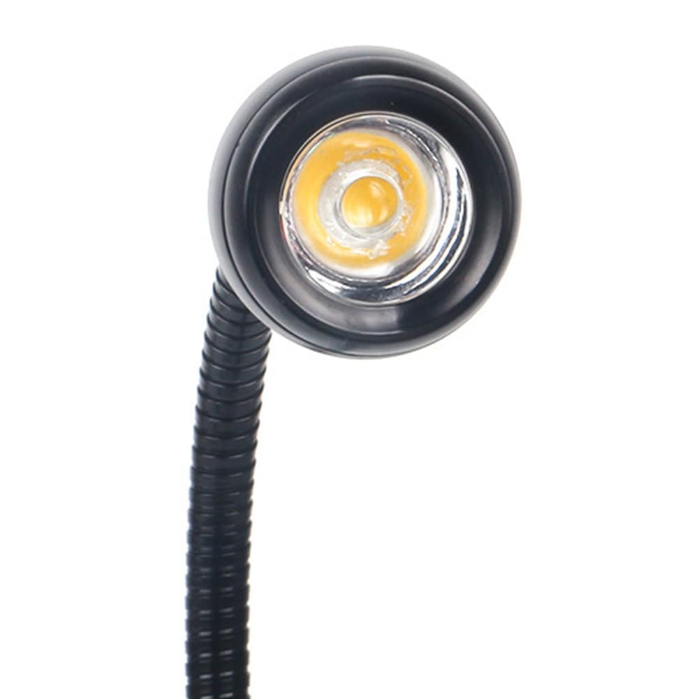 SHHUAOIL 1W LED Machine Light LED Work Light with USB 5V Flexible Gooseneck and Clamp Base Aluminum Alloy Long Life Fast Heat Dissipation High Brightness Easy to Operate for Home Use Reading Light