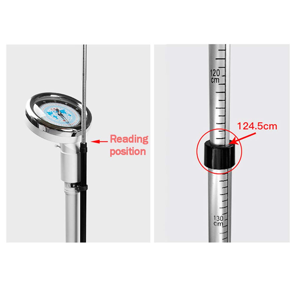 Digital Clinical Scale, Mechanical Height Rod, Height and Weight Scale Medical Mechanical Scales Measuring Weight Height(120kg)