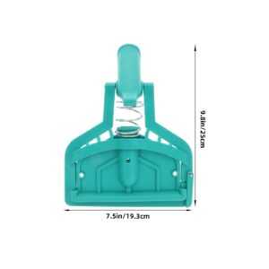 LIFKOME Commercial Mop Clamps Gripper Mop Heavy Duty Mop Head Clamps Replacement Mop Head Clip Change Mop Head for Floor Cleaning Home Bathroom Kitchen Green