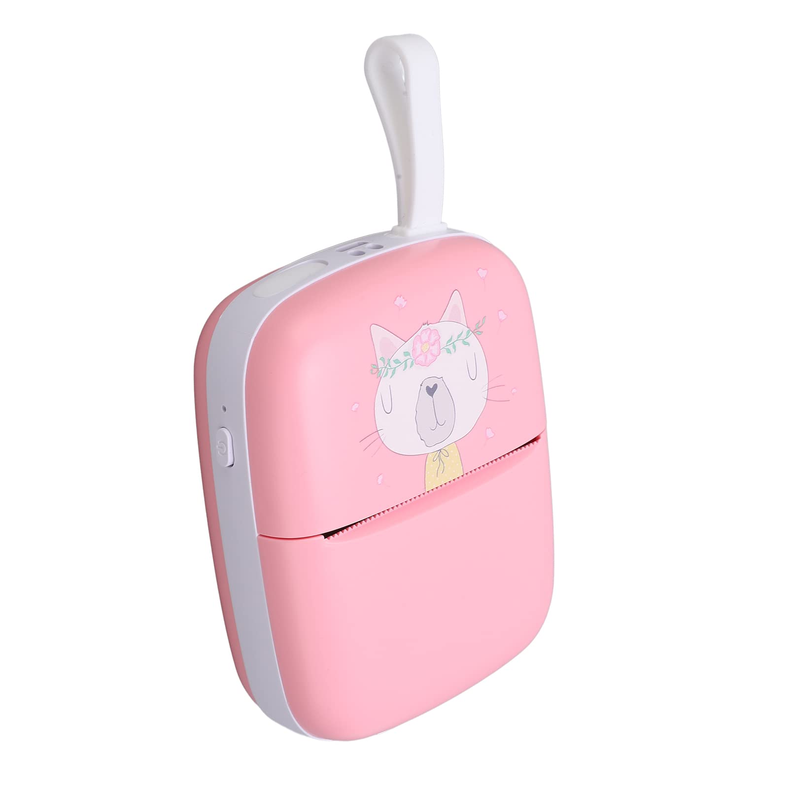 Kelepu Mini Printer Pink Multipurpose Portable Mini HD Mobile Phone Photo Title Note Error Question Thermal Printer for Office Home School Travel