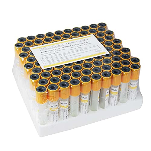 Generic Veterinary Lab Use G & C Activator Tube, 12 x 75mm, 3mL, 100pcs, Pet Supplies