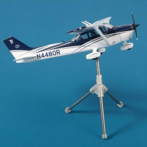 Sporty's Aviation Gifts Limited Edition C172 Skyhawk Die-Cast Model 1:72nd Scale with Display Stand