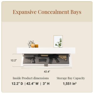 Stealth-Masters™ Yankee Concealment Shelf, Large, Brilliant White