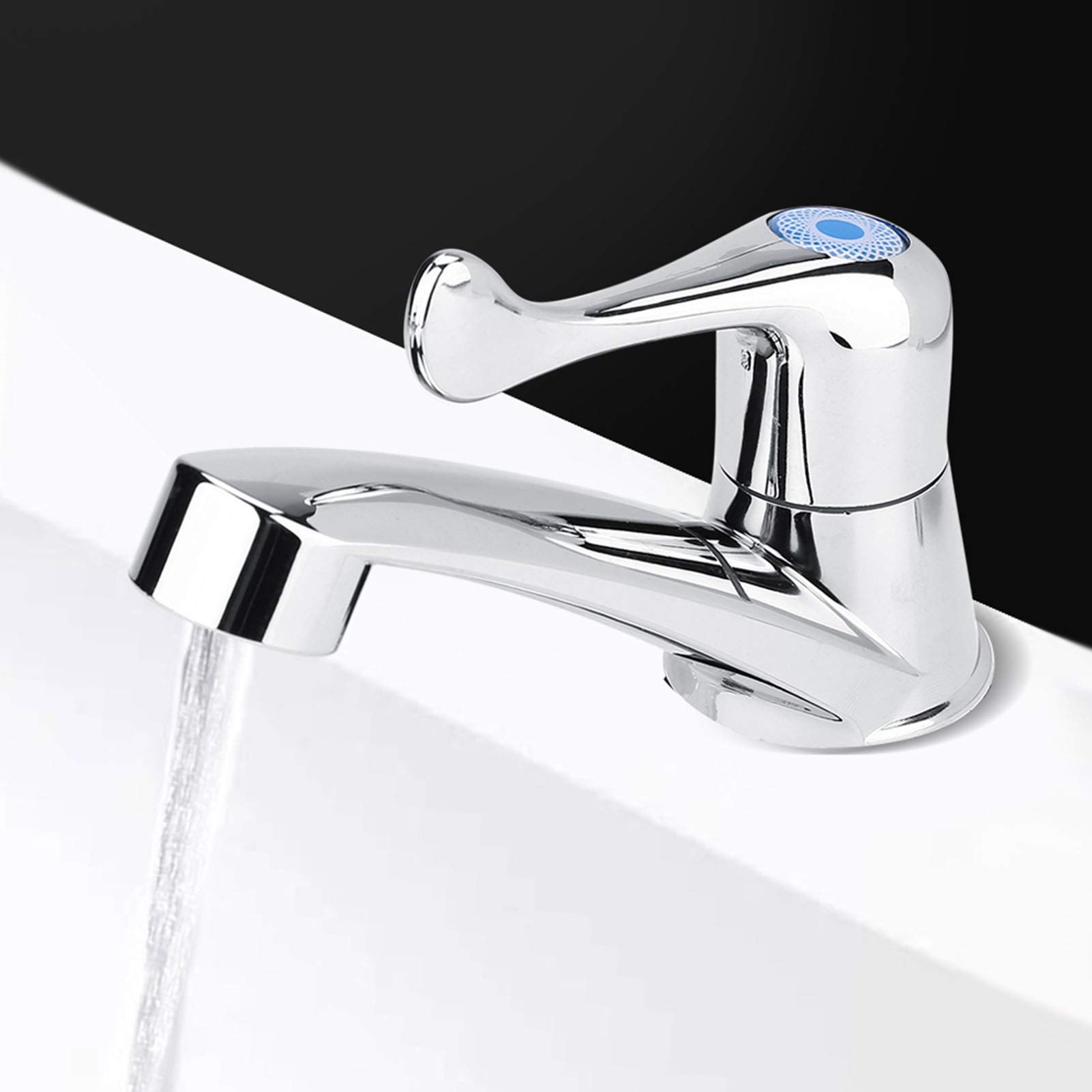 Single Cold Faucet G1/2 Water Tap ABS Plastic Sink Faucet Water Nozzle Kitchen Sink Accessories Saving Water for Bathroom Basin