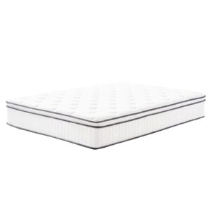 mikibama full size mattress, 10 inch hybrid full mattress in a box, double bed mattress with memory foam and pocket spring,tight top medium firm feel, 54"*75"*10"