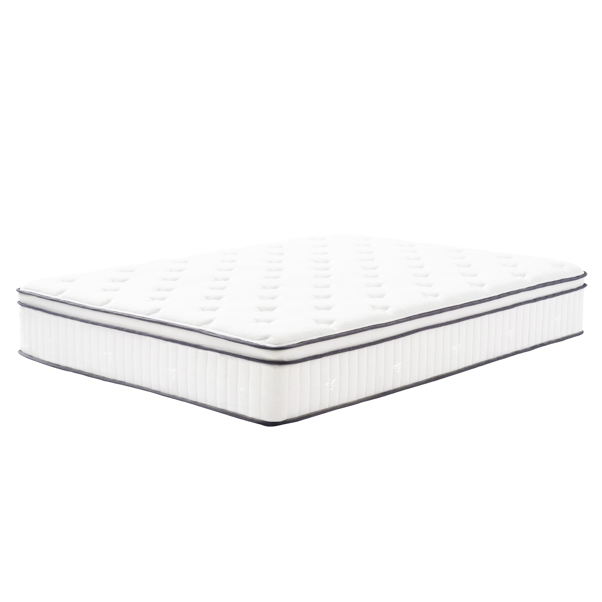 mikibama Queen Size Mattress, 14 Inch Hybrid Queen Mattress in a Box, Queen Bed Mattress with Memory Foam and Pocket Spring,Tight Top Medium Firm Feel, 60"*80"*14"