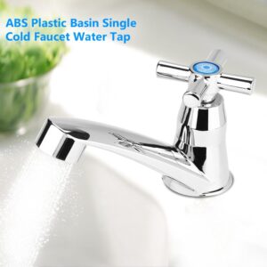 Single Cold Faucet G1/2 Water Tap ABS Plastic Sink Faucet Water Nozzle Kitchen Sink Accessories Saving Water for Bathroom Basin