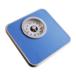 bathroom scale 264lb/120kg capacity extra large mechanical dial heavy duty professional accurate body weight scales(blue)