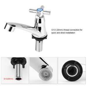 Single Cold Faucet G1/2 Water Tap ABS Plastic Sink Faucet Water Nozzle Kitchen Sink Accessories Saving Water for Bathroom Basin