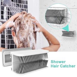 Shower Hair Catcher Wall Bathroom Hair Catcher Adhesive Bathtub Drain Hair Catcher For Bathroom Bathtub Bedroom Kitchen