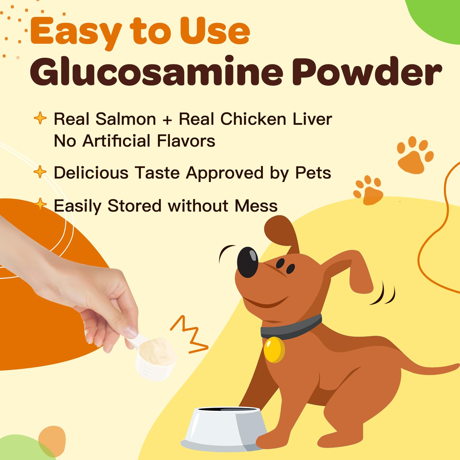 Probiotics for Dogs 180 Counts and Glucosamine Powder for Dogs