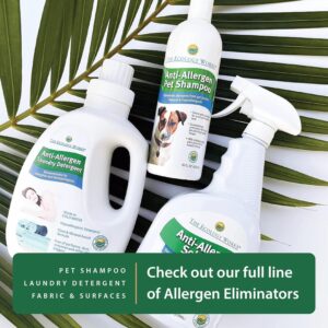 The Ecology Works- Travel Size| Plant-Based Dog & Cat Allergy Spray, Dander Remover & Dust Mite Waste Reducer for Relief from Allergies - Cleans Bedding & Furniture Naturally, Fragrance-Free