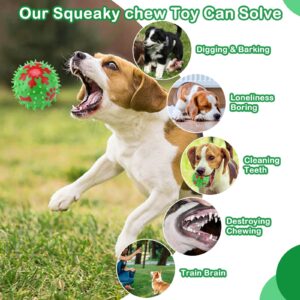 GUGUMAO Dog Toys,Interactive Dog Toys for Boredom Teething Toys for Aggressive Chewers Durable Indestructible Chew Toys for Small/Medium/Large Breeds Snowflake Bone Pattern (Green, Bone)