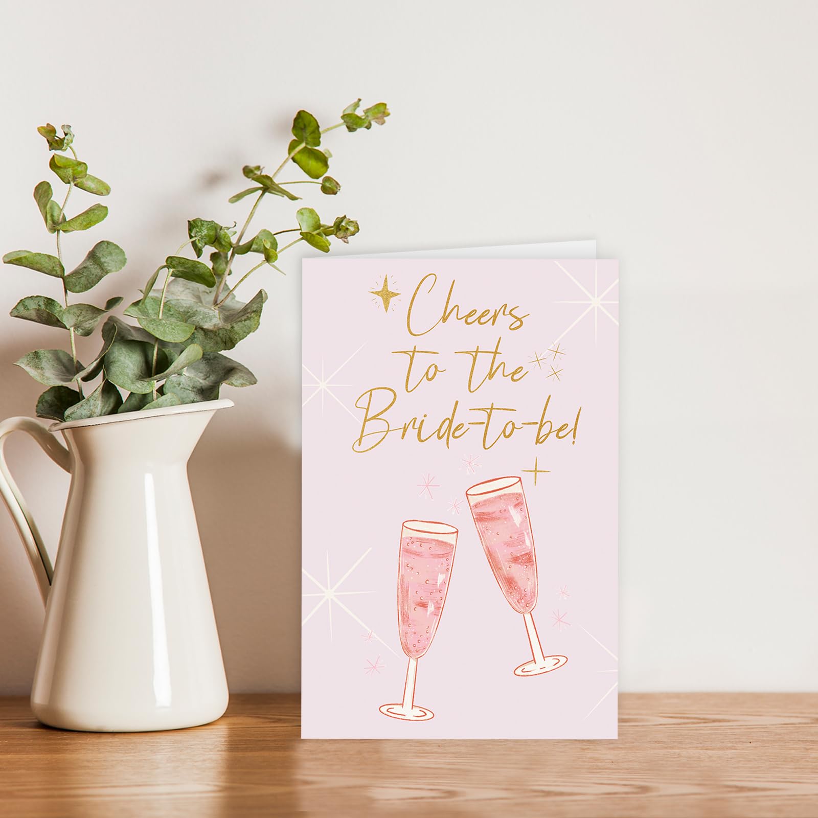 FANCYLUCKY Sweet Bridal Shower Card for Bride To Be, Funny Wedding Engagement Cards for Women Sister Friends, Bachelorette Party Card for Her, Wedding Congratulations Card