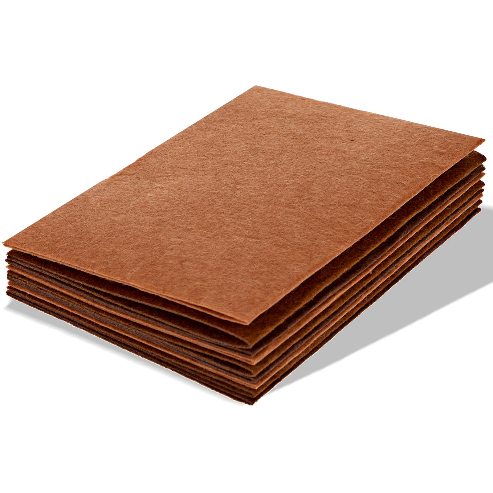 Lusofie Brown Felt Sheets 18 Pcs Felt Fabric Sheets Brown Felt Soft Felt Sheets Felt Fabric for Crafts DIY Craft Sewing Patchwork Art Projects 3 Colors 11.81 x 7.87 Inch