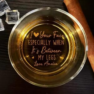 You're The Only One I Want To Annoy For The Rest Of My Life - Couple Personalized Custom Whiskey Glass, Personalized Whiskey GlassGift for Husband Wife Anniversary, Funny Whiskey Glasses for Women