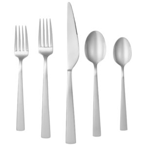 leeway home 5-piece 18/10 stainless steel flatware set