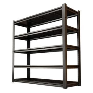 5-tier garage shelving,storage shelves loads 2020lbs heavy duty shelving and standing shelf units,adjustabl metal garage shelving,72''h*40''w*18''d storage shelves for industry underground storage