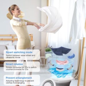 Portable Washing Machine, Mini Washing Machine with Foldable Laundry Bucket,Portable Turbo Washer by for Socks Underwear Bra, Travel Business Trip or College Rooms