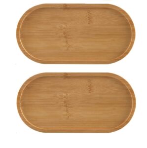 2pcs small wood tray，bamboo tray，wood tray，wood bathroom tray，wooden soap tray，bathroom counter tray，bamboo soap dish，kitchen soap tray