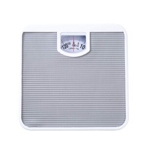 bathroom scale 287lb/130kg capacity extra large mechanical dial heavy duty professional accurate body weight scales(light gray)