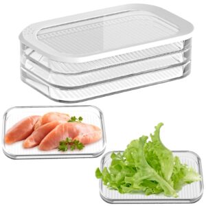 huspur japanese deli meat container for fridge,lunch meat container for refrigerator,deli containers with lids - stackable food storage boxes for cold cuts,bacon,meal prep containers 18.6 oz