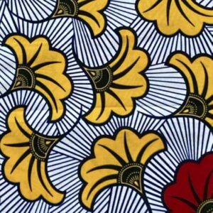 African Print Fabric, Cotton Ankara, 1 Yard, Africa Ethnic Pattern, Printed Fabric, Tribal Print, One Yard, Ankara Wax (B23)