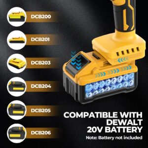 Reciprocating Saw Compatible with Dewalt 20V MAX Battery(No Battery) Cordless Reciprocating Saw,0-3500SPM Variable Speed,4 Saw Blades,Power Reciprocating Saws for Wood/Metal/PVC Cutting