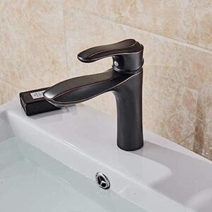 djfkdyhpe kitchen taps faucet fashion style bathroom sink faucet cold and hot water taps black single lever bath mixer deck mounted ship sink faucet, vessel basin faucet faucet