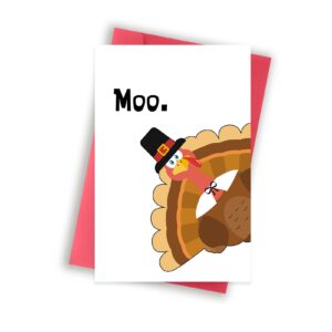 huameigf funny thanksgiving card for him her, happy thanksgiving card gift idea for kids friend family, fall thank you card, thankful holiday card