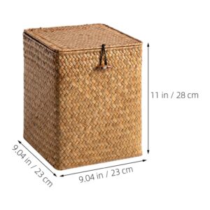 ULTECHNOVO Storage Cube, Wicker Storage Baskets for Shelves, Storage Baskets, Wicker Storage Basket for Bedroom, Living Room (12.38X10.22in)