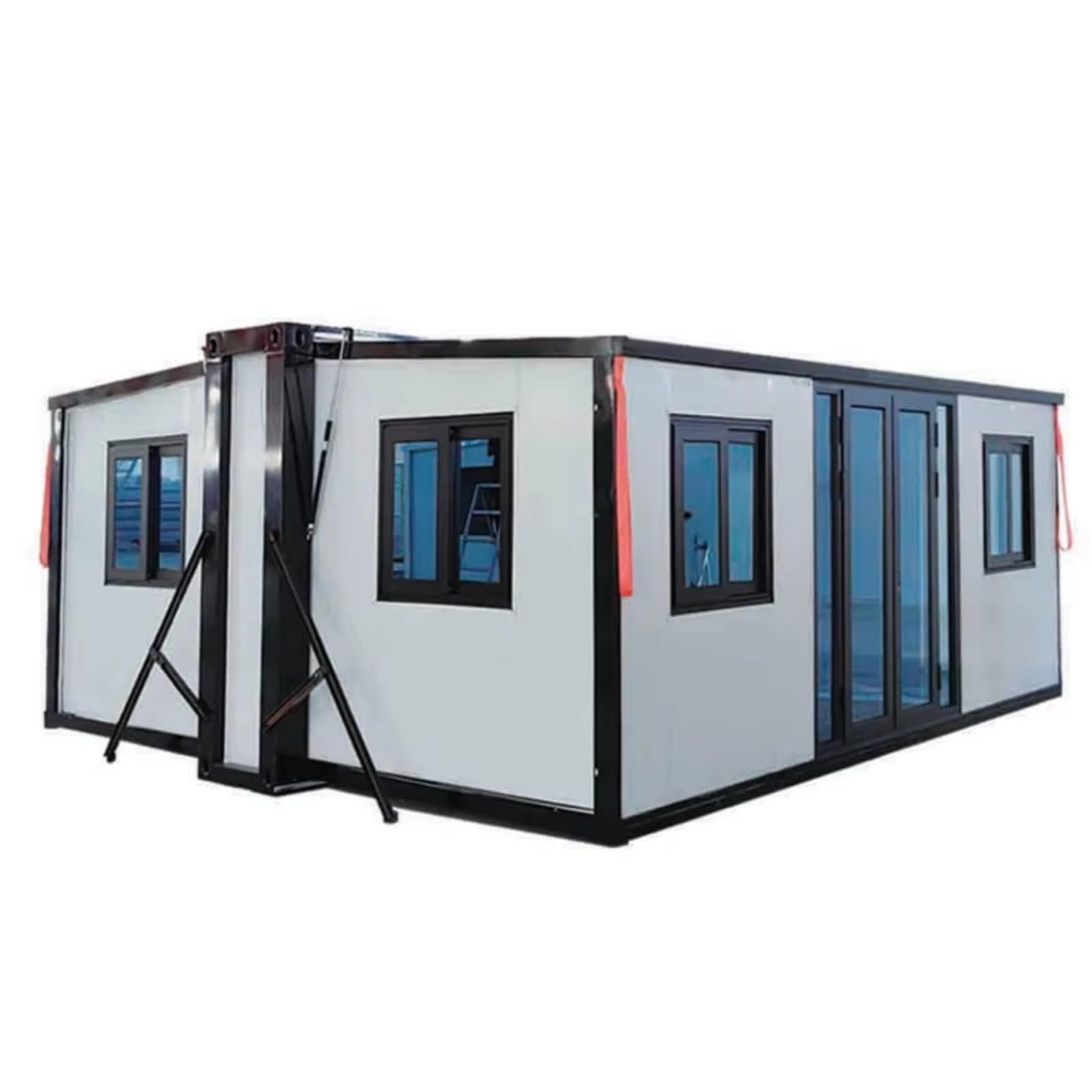 20ft 30ft 40ft Hurricane Proof Prefab Modular Expandable Container House with 2 Bedrooms 3 Bedrooms and Kitchen Bathroom