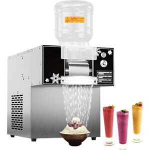 xuruius mini snowflake ice machine, shaved ice machine, european ice machine, korean smoothie machine, smoothie crusher (180kg)