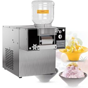 xuruius snowflake ice machine, commercial snowflake shaved ice machine, snowflake sponge crusher, smoothie machine (180kg)