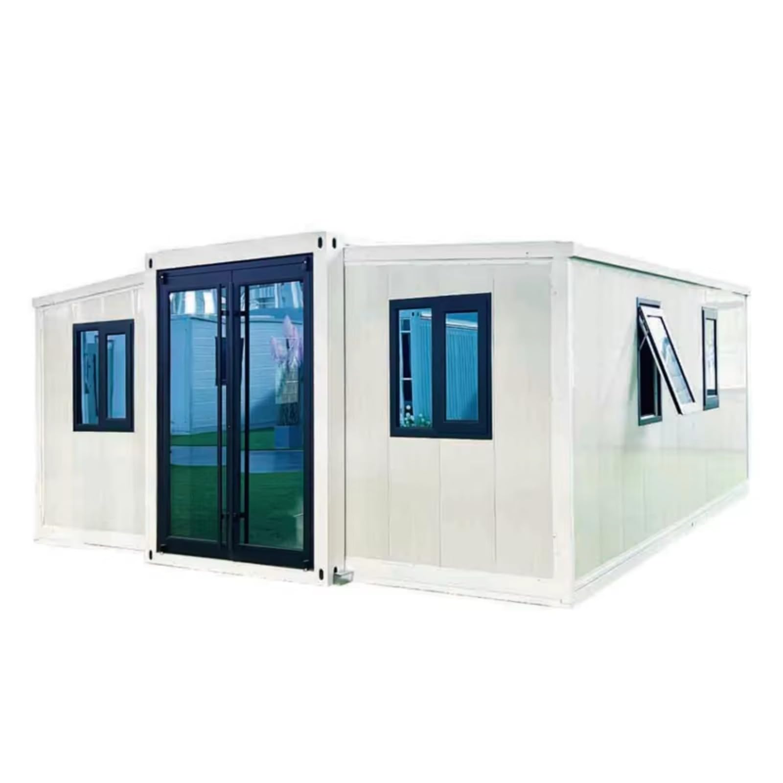 Luxury Container Home Prefab Flat Pack Panel Shipping Container Frame High Cube Metal House 20ft 30ft 40ft