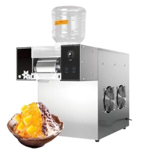 xuruius small commercial snowflake ice machine, korean smoothie machine, 360w snowflake ice machine, ice crusher, shaved ice machine (60kg)