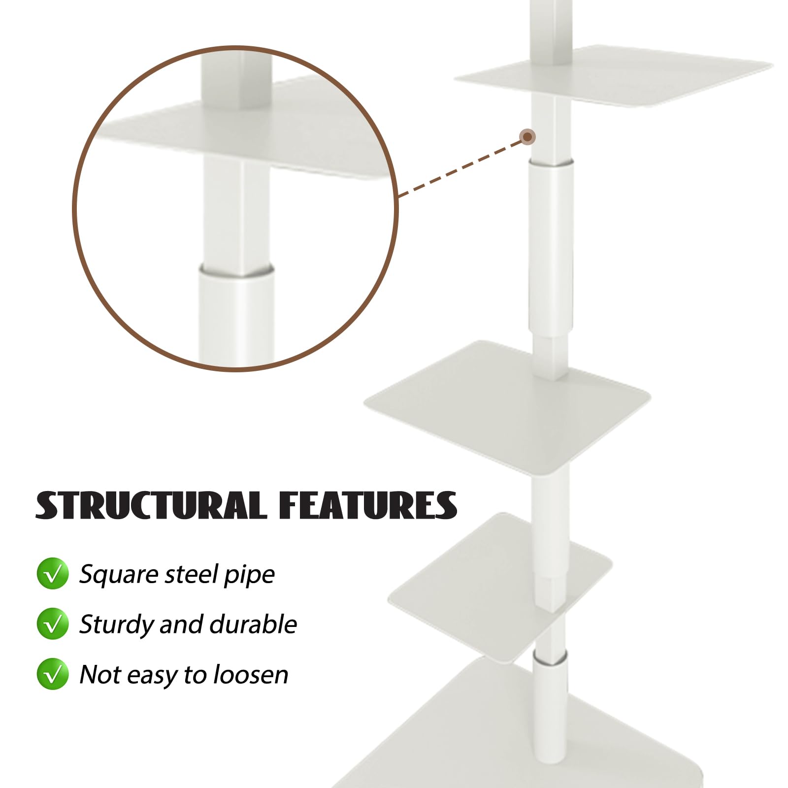 MXBCTMM Spine Bookshelf 9-Tier Metal Vertical Bookshelf DIY Spine Book Tower, 68.5 in high, 4 adjustable angles, suitable for small spaces, living rooms, offices, bedrooms