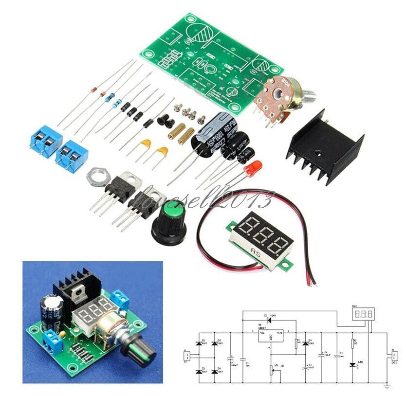 Xuanthang Tool Part for DIY Kits Digital LM317 Display Adjustable Regulated Power Supply Board Module