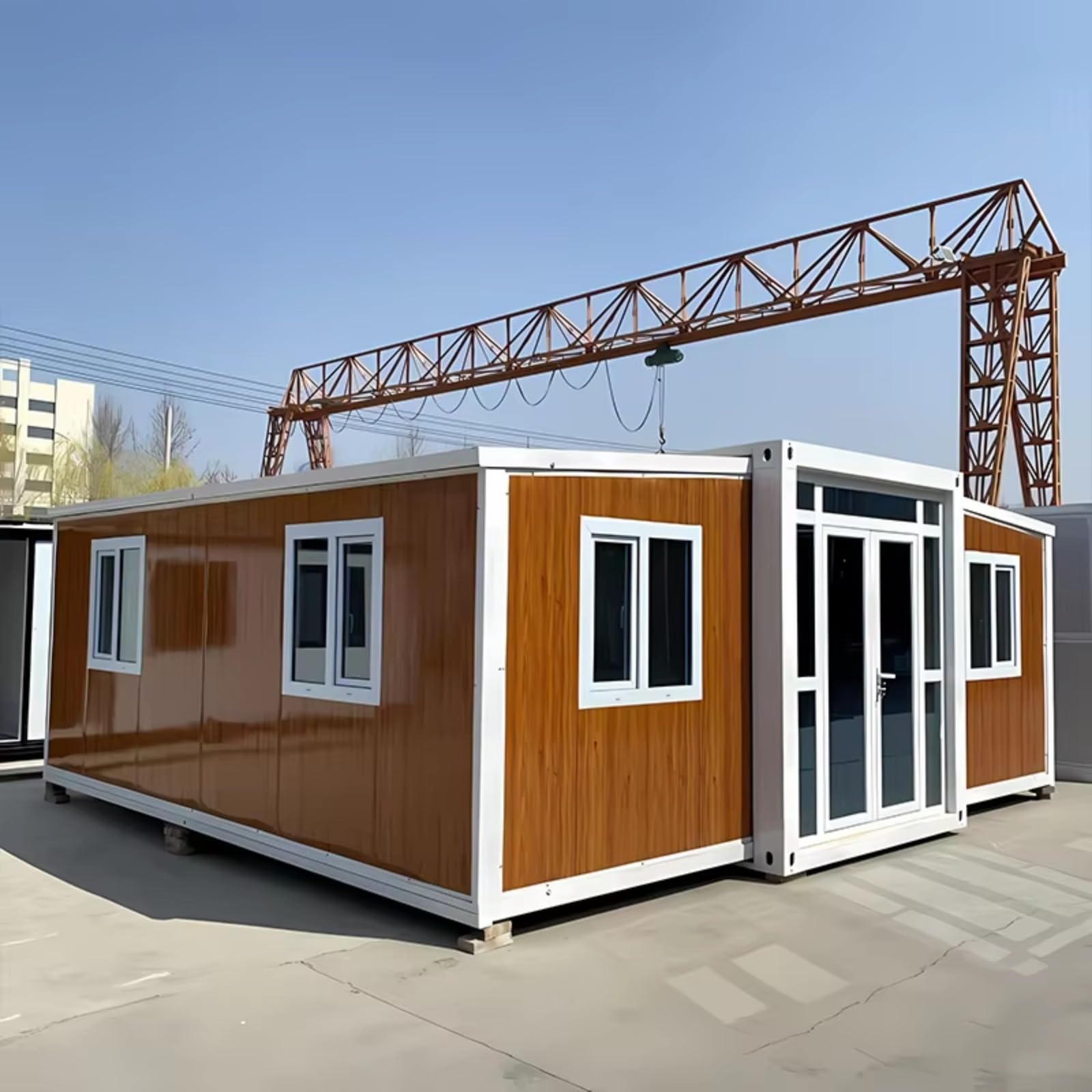 Mobile Container House Tiny Mobile Home Expandable Fast Build Garden Construction Assembled Flat Pack for Outdoor Portable Modern Designed Single Travel Cabin Family Villa